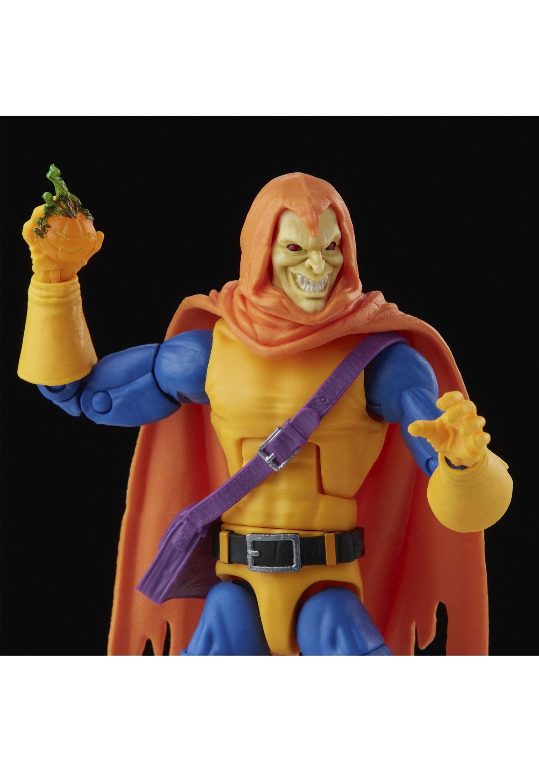 Spider-Man Marvel Legends Series 6-inch Hobgoblin Action Figure Toy, Toy Biz Inspired Design, includes 3 Accessories: Glider, Pumpkin Bomb, Satchel