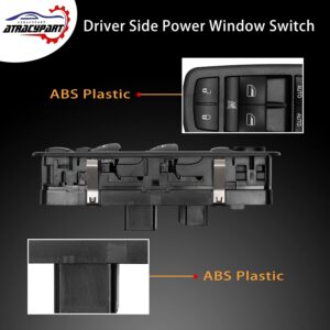 Master Power Window Switch | 3 PINS + 0 PINS Check Required | Replacement for 2010 – 2011 Chrysler Town & Country Dodge Grand Caravan | Replaces# 04602535AH, 04602535AI