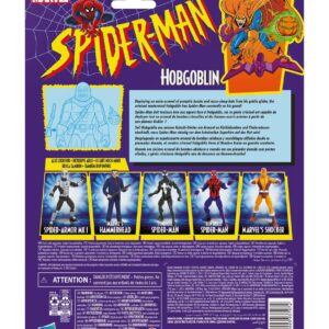 Spider-Man Marvel Legends Series 6-inch Hobgoblin Action Figure Toy, Toy Biz Inspired Design, includes 3 Accessories: Glider, Pumpkin Bomb, Satchel