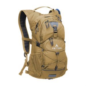 teton sports oasis 22l hydration pack with free 3-liter water bladder; the perfect backpack for hiking, running, cycling, or commuting