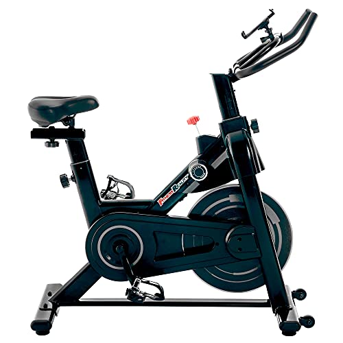 Fitness Reality Cycling Exercise Bike with Bluetooth Workout Tracking, 360° Adjustable Tablet Holder, 14 Levels Magnetic Resistance & Optional On Demand Coaching