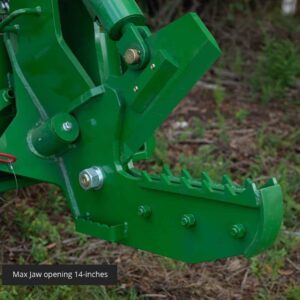 Titan Attachments 12" Rotating Tree Shear Attachment 5" Cylinder for JD Hook and Pin Loaders