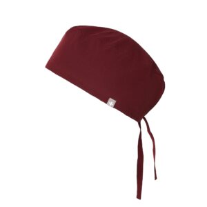 figs unisex modern classic scrub cap - burgundy, one size