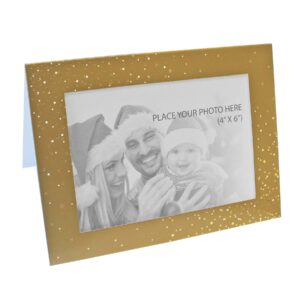 tallon international christmas 6 pack personalise your own photo cards - gold