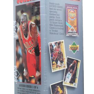 NBA 1991-92 Upper Deck Basketball Sealed Michael Jordan Locker Box | 7 Packs