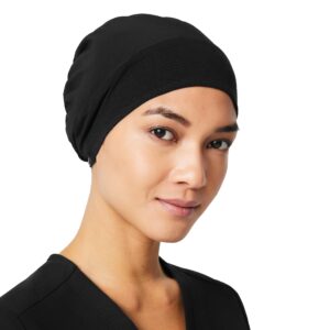 FIGS Modern Expandable Unisex Scrub Cap for Women and Men - Black, One Size