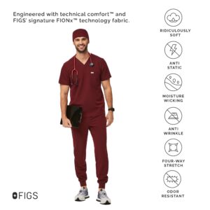 FIGS Unisex Modern Classic Scrub Cap - Burgundy, One Size