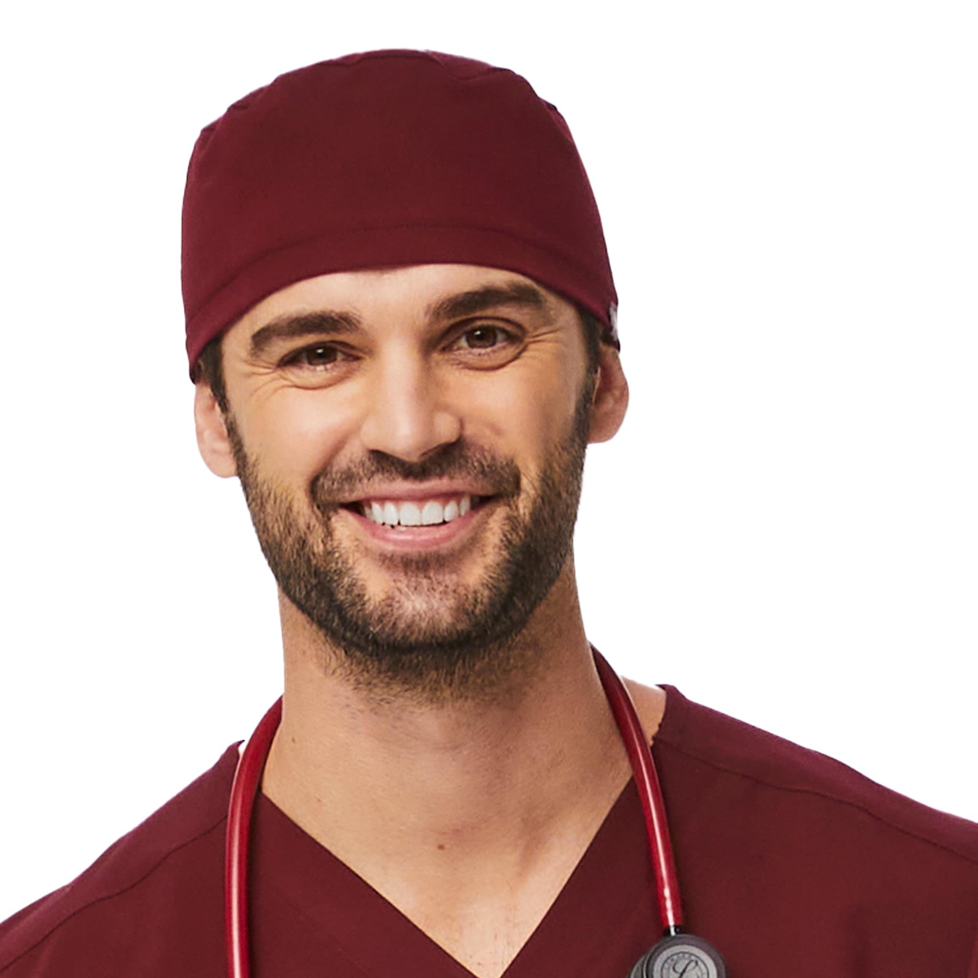 FIGS Unisex Modern Classic Scrub Cap - Burgundy, One Size