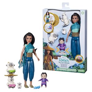 Disney Princess Raya and The Last Dragon, Raya, Ongis, and NOI Pack, Fashion Doll Clothes and Accessories, Toy for Kids 3 and Up