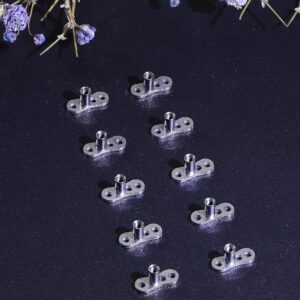 Uqnwbdq G23 Titanium Dermal Base Dermal Piercing Jewelry Hypoallergenic implant medical Dermal Anchor Top Dermal Jewelry kit Surgical Stainles Steel Diamond Microdermal Piercing Jewelry for Women Men