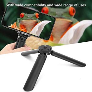 SALUTUY Action Camera Stand, Easy to Store Non Slip Compact Aluminium Alloy Desktop Tripod for Outdoor Shooting for Cameras