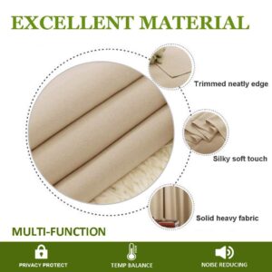 White House Linen Double Pinch Pleates Solid Polyster Blended Blackout Curtain Panel & Drapes- Ivory Solid 2 Panel- 21 W x 95 L Inch