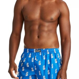 Polo Ralph Lauren Men`s Woven Boxers (Blue(L108SR-AVTD)/White, Small)