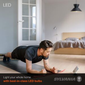 SYLVANIA LED A19 Light Bulb, 60W Equivalent, Efficient 9W, CEC Compliant, 10 Year, Non-Dimmable, 5000K, 800 Lumens, 90 CRI, Daylight - 24 Pack (41373)