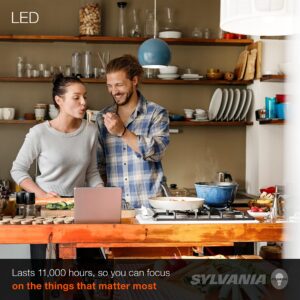 SYLVANIA LED A19 Light Bulb, 60W Equivalent, Efficient 9W, CEC Compliant, 10 Year, Non-Dimmable, 5000K, 800 Lumens, 90 CRI, Daylight - 24 Pack (41373)