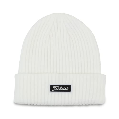 Titleist Men's Standard Knit Hat, White/Black, One Size