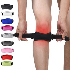 wopoky patella tendon knee strap, knee pain relief for torn meniscus acl mcl arthritis tendonitis, knee brace support for working out weightlifting squats running jumpers tennis. （2 pack）