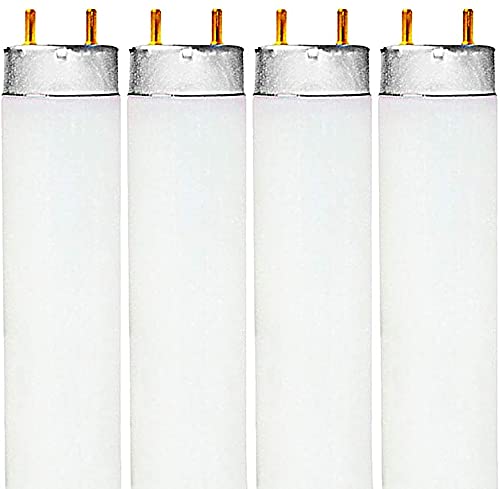 GE (case of 4 Lamps) Fluorescent T8, 25 watt Tube Light Bulb, 36 inch, 2150 Lumen, 3000K Warm White, Ecolux, Starcoat XL Extra-Life Linear Fluorescent Light Bulb