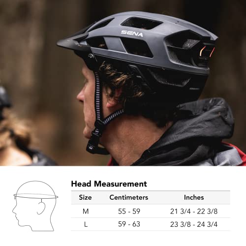 Smart Communications Mountain Bike Helmets - Sena M1 / M1 EVO (M1, Matte White, Large)