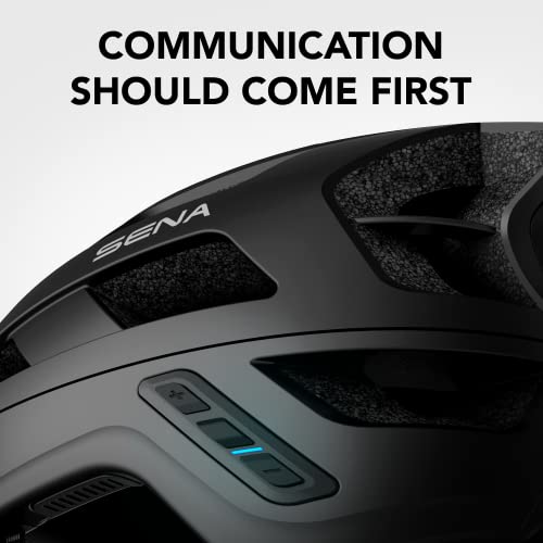 Smart Communications Mountain Bike Helmets - Sena M1 / M1 EVO (M1, Matte White, Large)