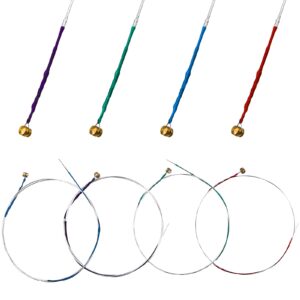 8 pieces violin strings universal full set (g-d-a-e) 4/4 violin universal string steel core violin fiddle string strings for instruments 4/4 3/4 1/2 1/4 violin