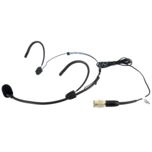 u-voice uv340a ultra lite adjustable frame and boom black color headset microphone (for audio technica)