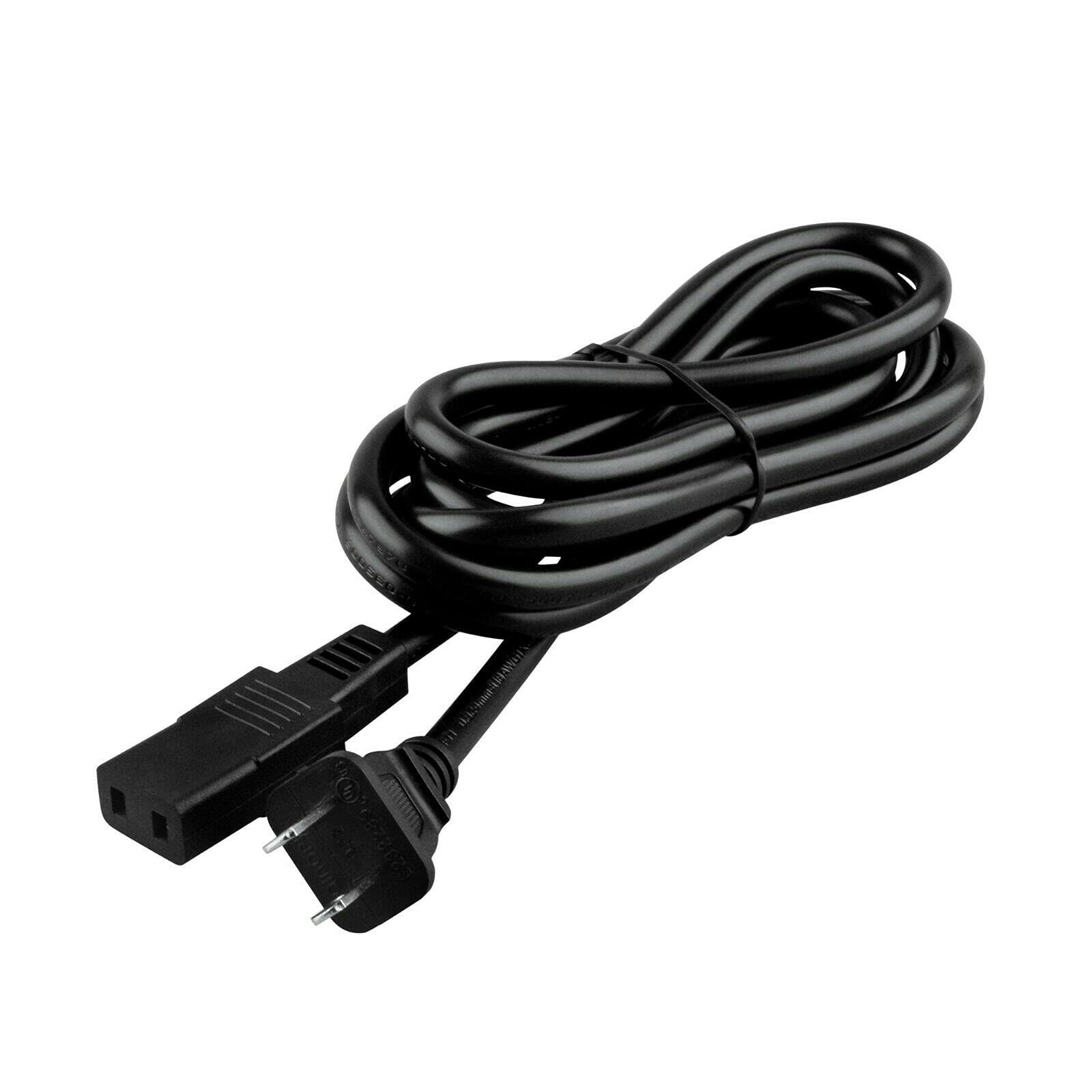 8ft 2-Prong Square AC Power Cord Cable Lead for Roland Rhodes Synthesizer Keyboard VK-1000 MK-80