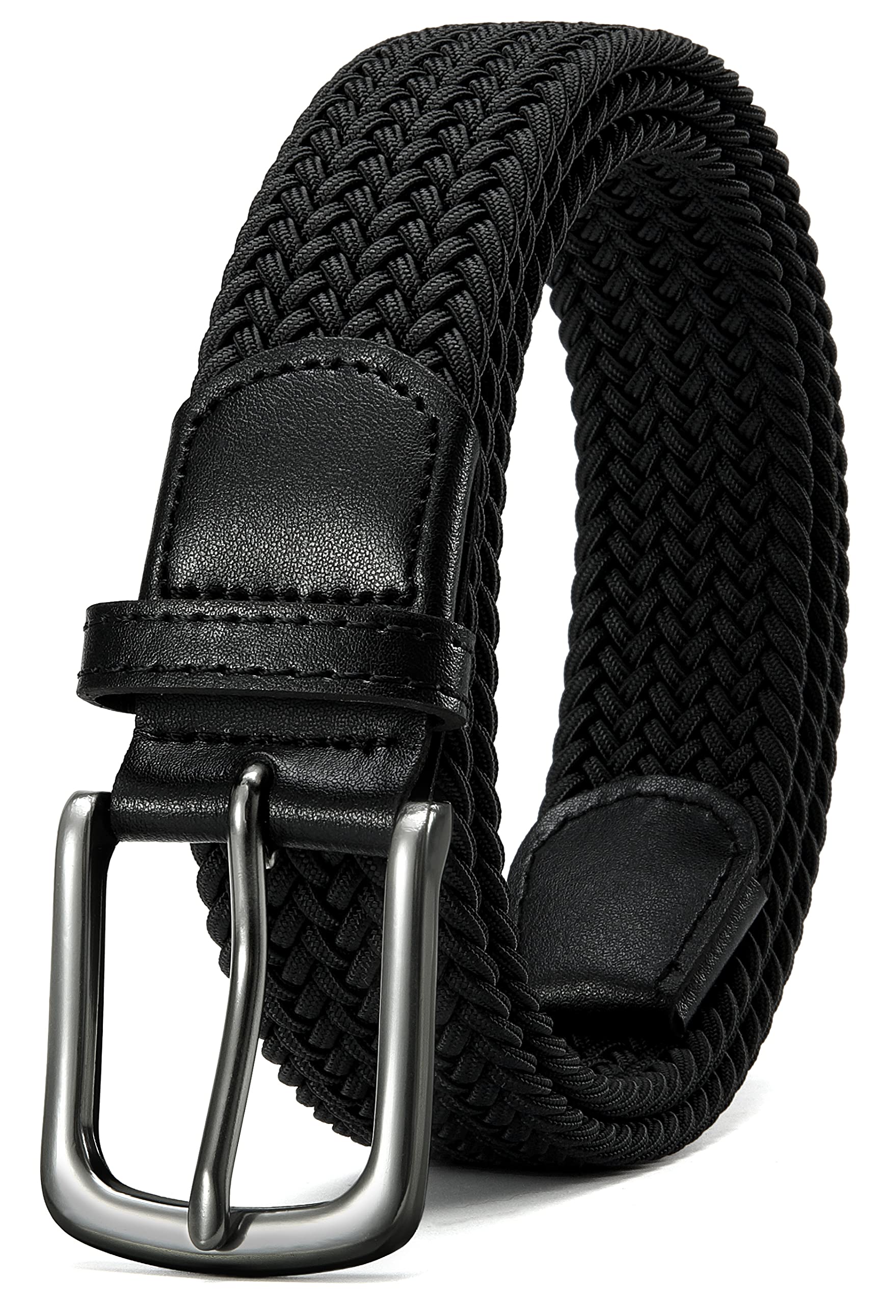 CHAOREN Mens belt - Braided Stretch Golf Belt for Men 1 3/8"- Gift for Golf Pants Casual Shorts Jeans