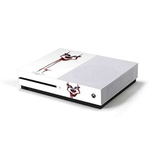 skinit decal gaming skin compatible with xbox one s console - officially licensed warner bros pennywise bloody design