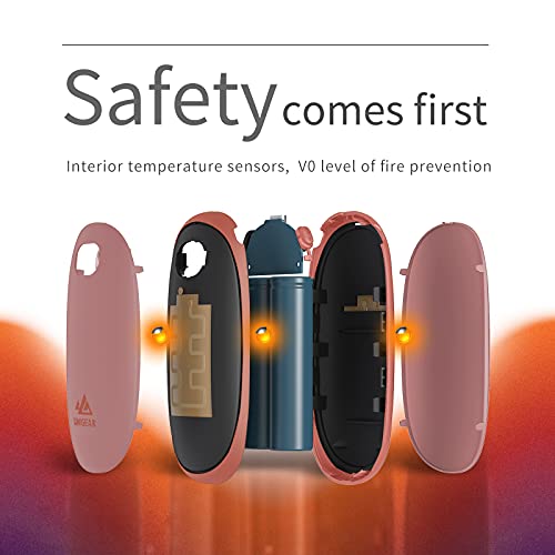 Unigear Hand Warmers Rechargeable, Reusable Portable Electric Hand Warmer 5200mAh USB Power Bank with Multi Heating Level from 95-131℉ and Digital Screen, Great for Raynauds, Outdoor, Camping, Hiking