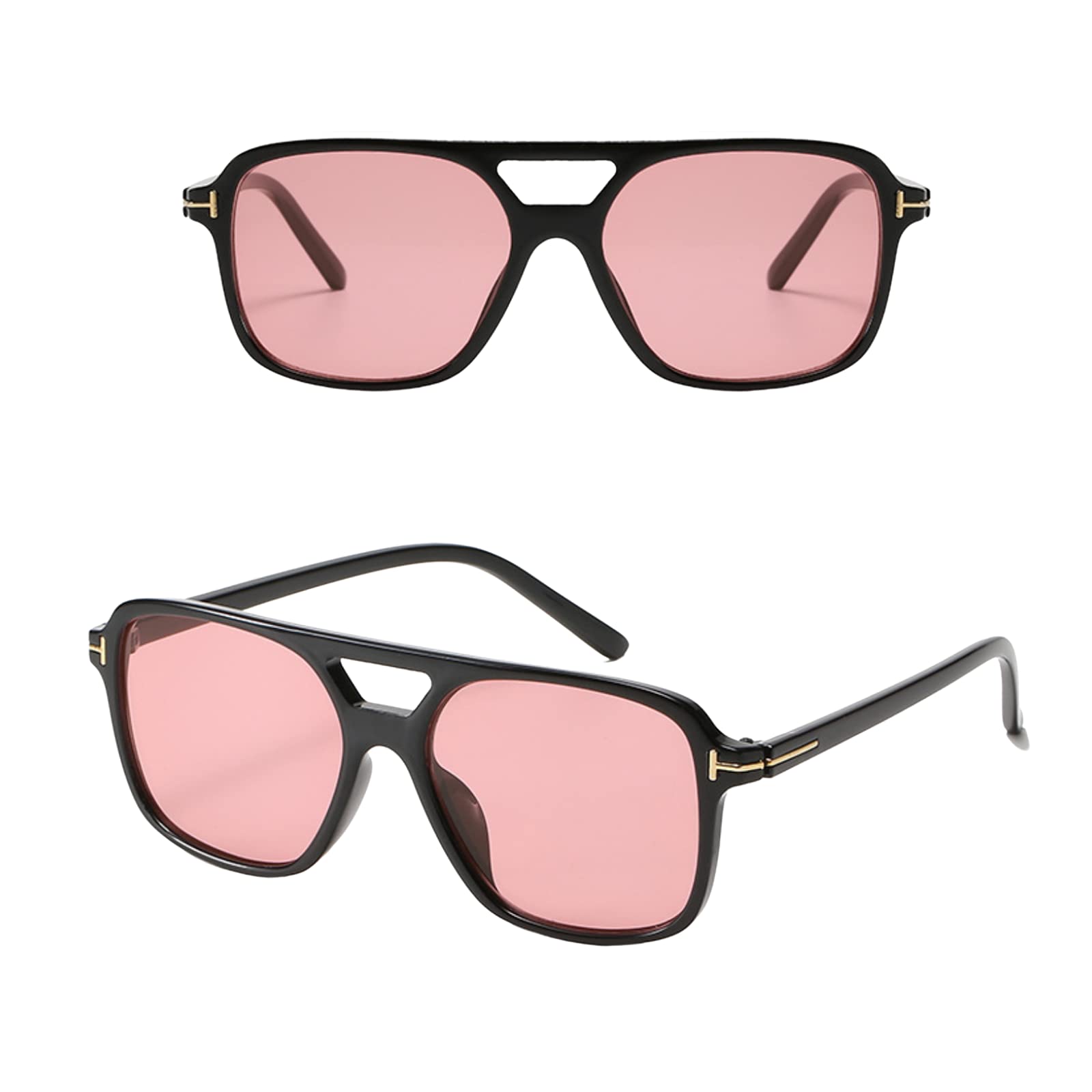 DUPER Oversized Sunglasses Womens, Big Trendy Sunglasses for Women fashion Shades with 70s Vibes Women Rose Sunglasses