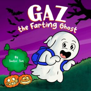 gaz the farting ghost: a funny read aloud halloween picture book for kids and adults about a tooting ghost, a rhyming halloween story book for fall and autumn