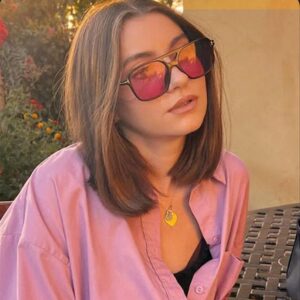 DUPER Oversized Sunglasses Womens, Big Trendy Sunglasses for Women fashion Shades with 70s Vibes Women Rose Sunglasses