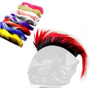 hhongjm mohawk for helmet wigs hair helmet mohawk helmet decoration hawk for motorcycle bicycle snowboarding skiing biking cycling helmets, reusable design hawk (helmet not included) (005)