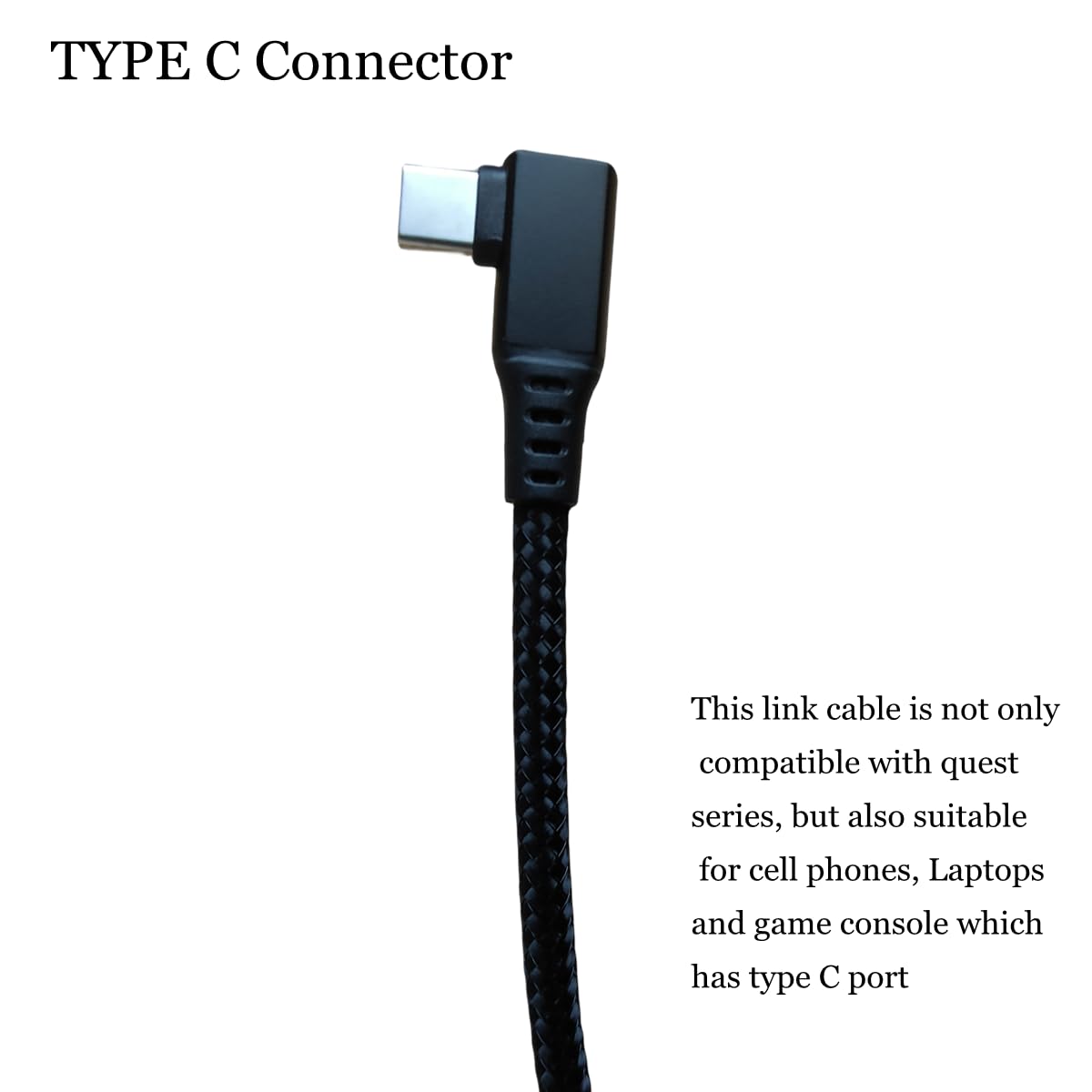 Taoke 3m/10ft USB to Type-C Charging Cable for Quest 2, USB to Type-C Link Cable Transfer Data Cable for Quest and Quest 2 Headset and Gaming PC