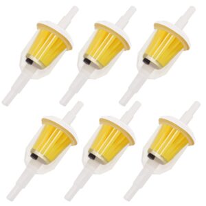 taiss 6pcs universal fuel filter with magnet,used to clean for 1/4" 5/16" fuel line, replaces for am116304 gy20709 25 050 22-s 21541500 fuel filter f-d-002.