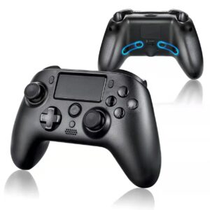 ps4 elite controller with back paddles ps4 controller wireless 1200mah remote bluetooth control joystick modded custom gamepad with turbo compatible with playstation 4/slim/pro/android/ios black