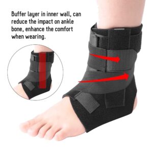 Ankle Brace, Adjustable Ankle Joint Support Varus Valgus Corrector Protection Brace for Drop Foot Orthotic, Achilles, Tendon, Sprain, Injury Recovery