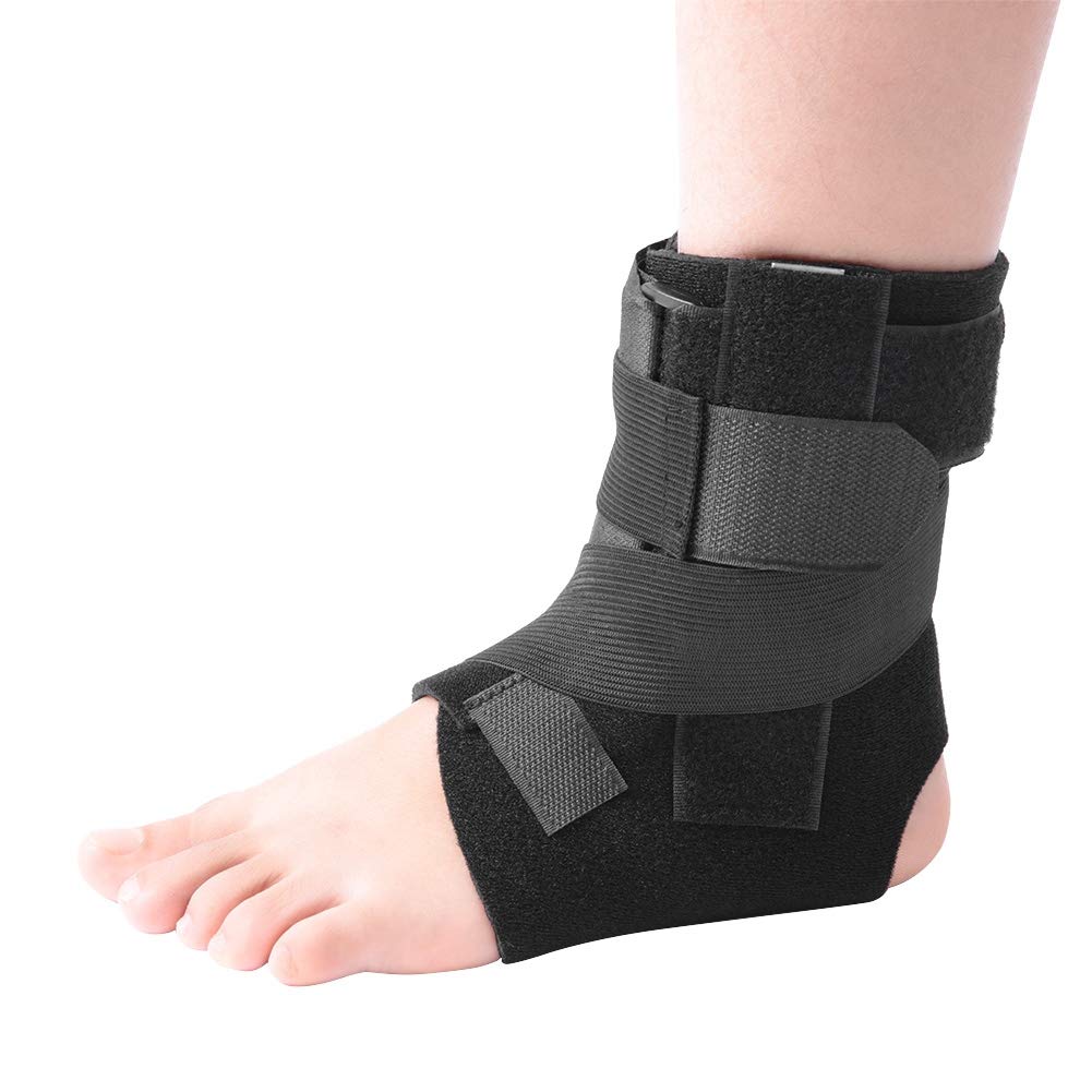 Ankle Brace, Adjustable Ankle Joint Support Varus Valgus Corrector Protection Brace for Drop Foot Orthotic, Achilles, Tendon, Sprain, Injury Recovery