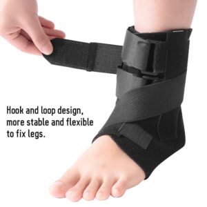 Ankle Brace, Adjustable Ankle Joint Support Varus Valgus Corrector Protection Brace for Drop Foot Orthotic, Achilles, Tendon, Sprain, Injury Recovery