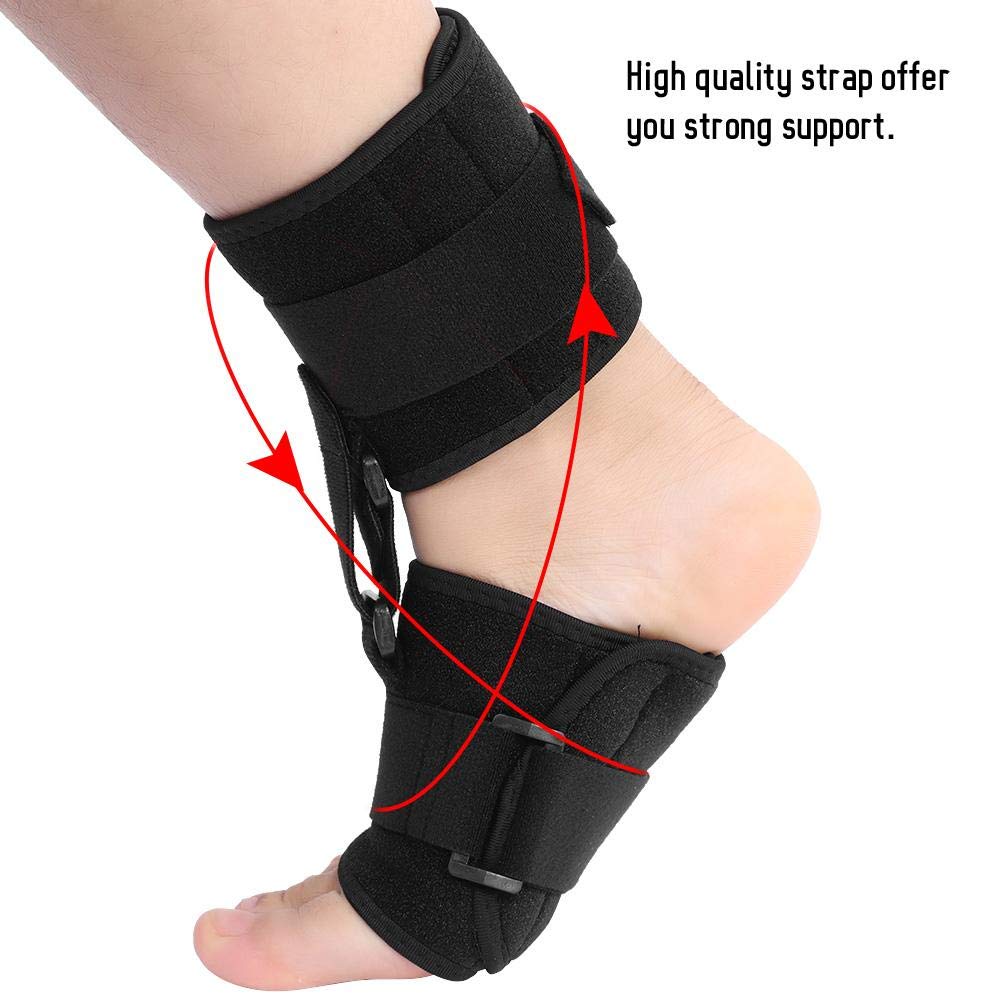 Agatige Drop Foot Brace, Foot Support Wrap Ankle Stabilizer Foot Drop Splint Orthotics for Achilles Tendonitis, Plantar Fasciitis, Bone Fracture, Sprain Injury