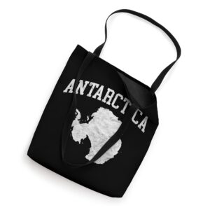 Antarctica Map Minimalist Distressed Vintage 80s South Pole Tote Bag