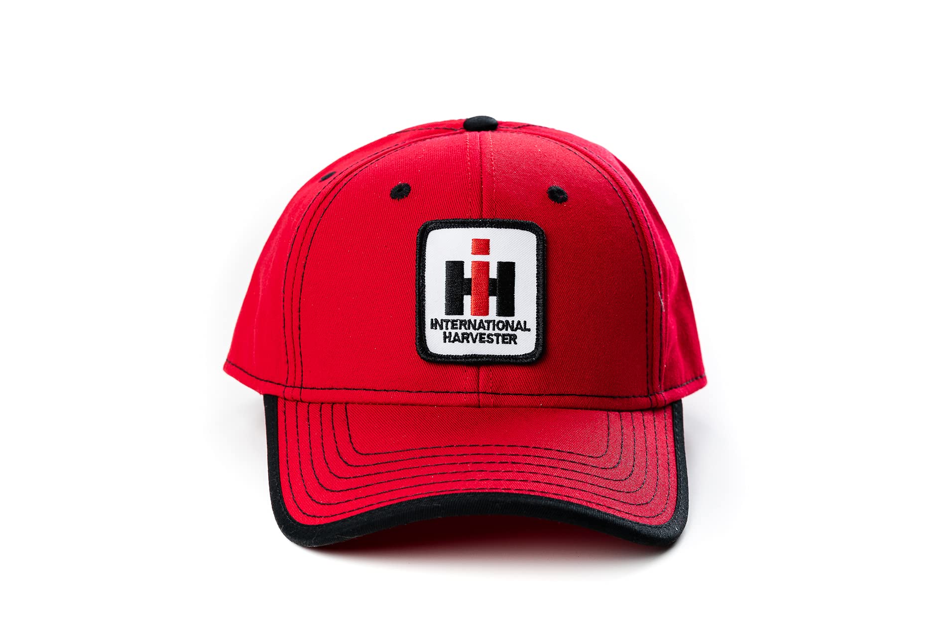 IH International Harvester Logo Hat, Red with Black Accents.