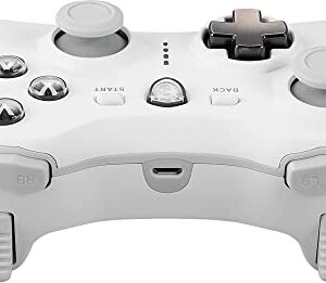 MSI Force GC30V2 White Wireless Gaming Controller, Dual Vibration Motors, Dual Connection Modes, Interchangable D-Pads, Compatible with PC & Android