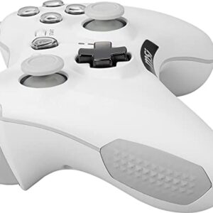 MSI Force GC30V2 White Wireless Gaming Controller, Dual Vibration Motors, Dual Connection Modes, Interchangable D-Pads, Compatible with PC & Android