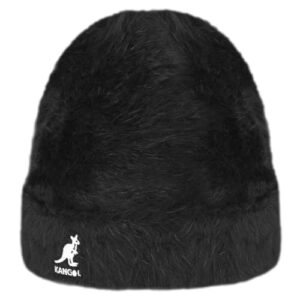 Kangol Furgora Cuff Beanie for Women and Men, One Size Fits All, Black