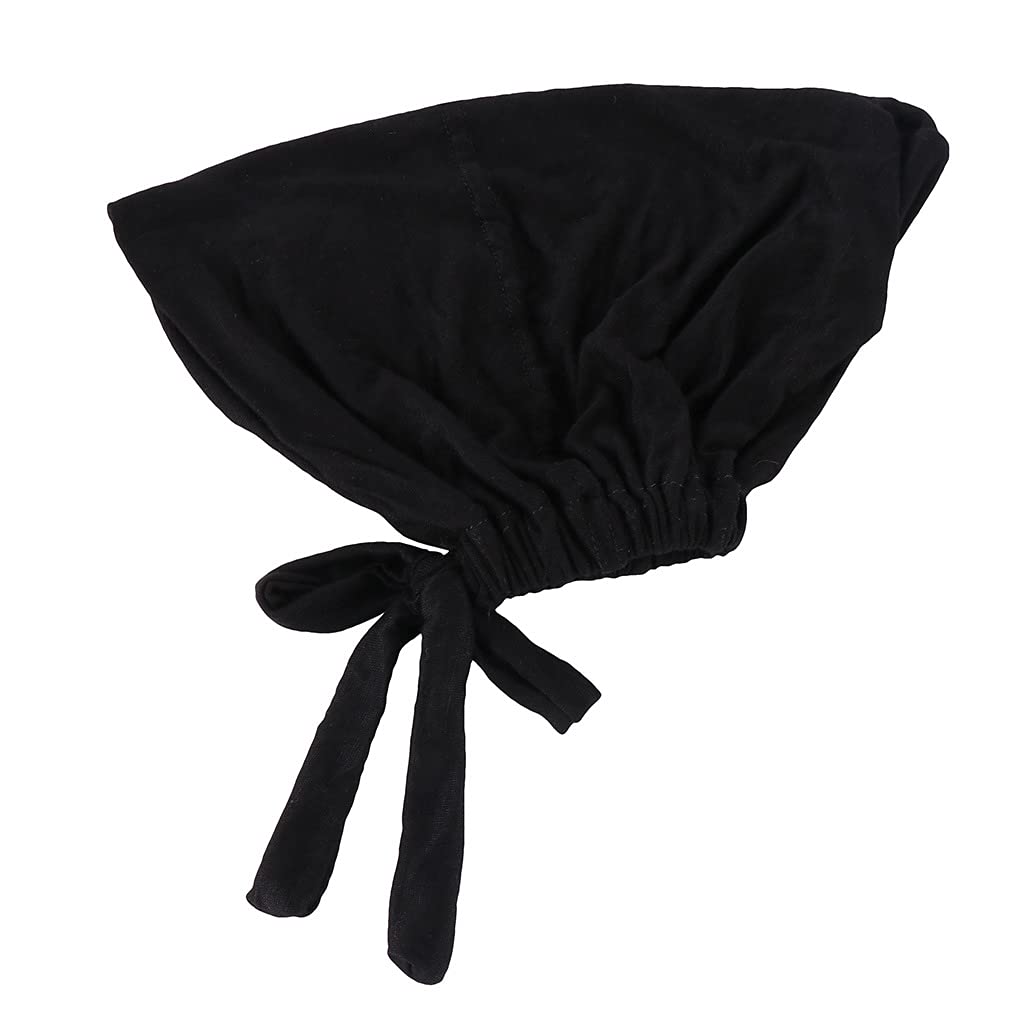 Chemo Headwear Hair Cover Inner Beanies Hat - 4 Packed Solid Bandana Skull Caps for Women Men (TC071-A1)