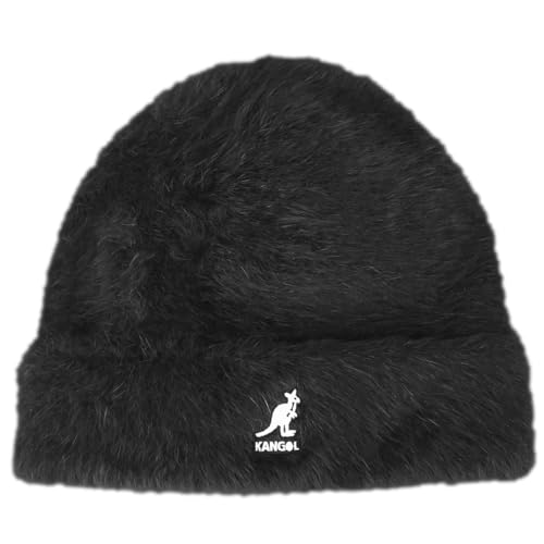 Kangol Furgora Cuff Beanie for Women and Men, One Size Fits All, Black