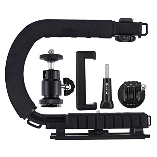 ibasenice Stabilizer Handheld Action Camera Holder Low Position Shooting Steadycam Detachable Phone Holder for Vlog Video DV Photography Filmmaker