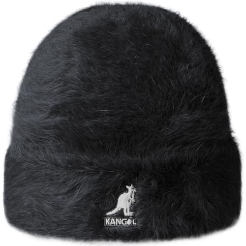 Kangol Furgora Cuff Beanie for Women and Men, One Size Fits All, Black